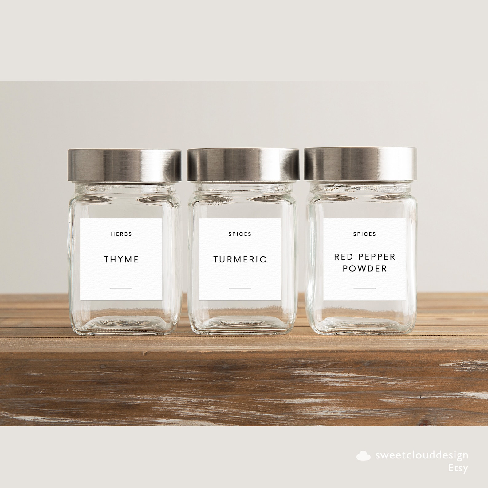 Editable Avery Spice Jar Labels Modern Minimalist Printable Spice Jar ...