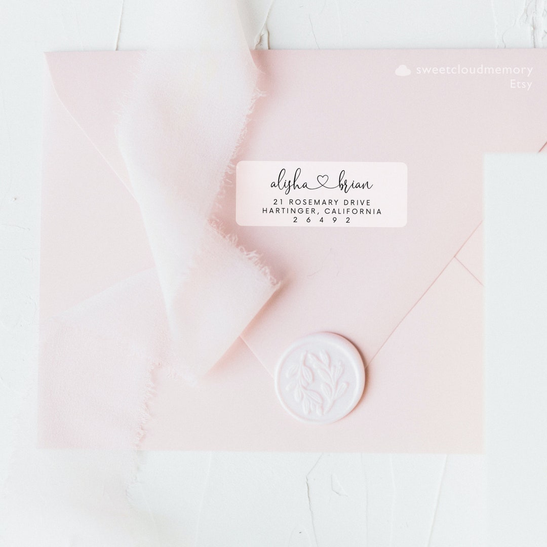 Editable Minimal Return Address Labels Template DIY Avery Address Label ...