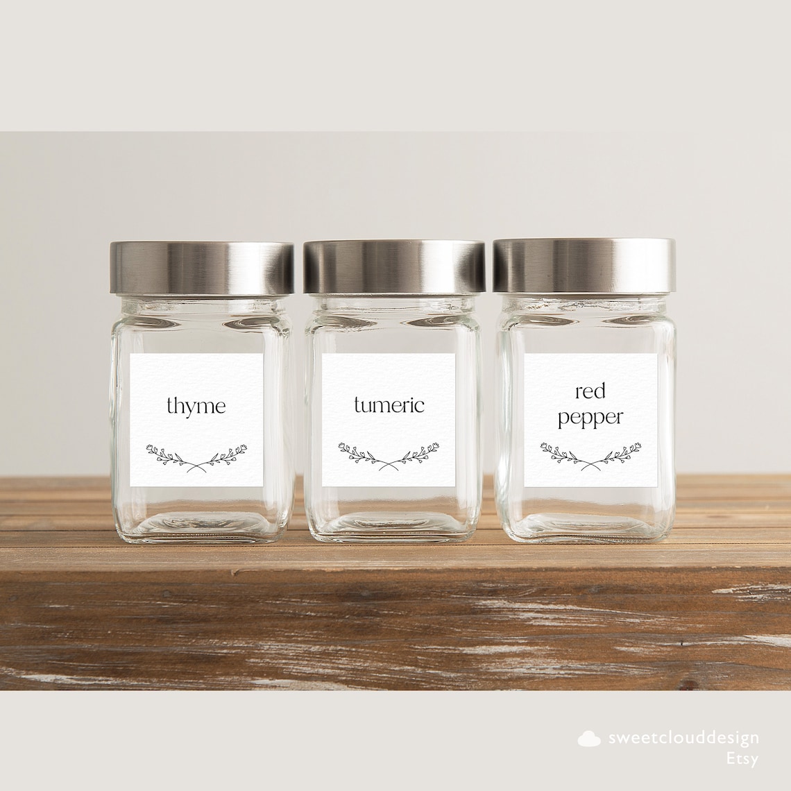 Editable Avery Spice Jar Labels Floral Minimalist Printable - Etsy