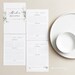 5.5x8.5 Inch Gold and Greenery Recipe Template Editable Gold Frame ...