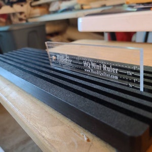 16 IN RULER RACK 7-slots for Quilters Ruler Organizer Table Top Ruler ...