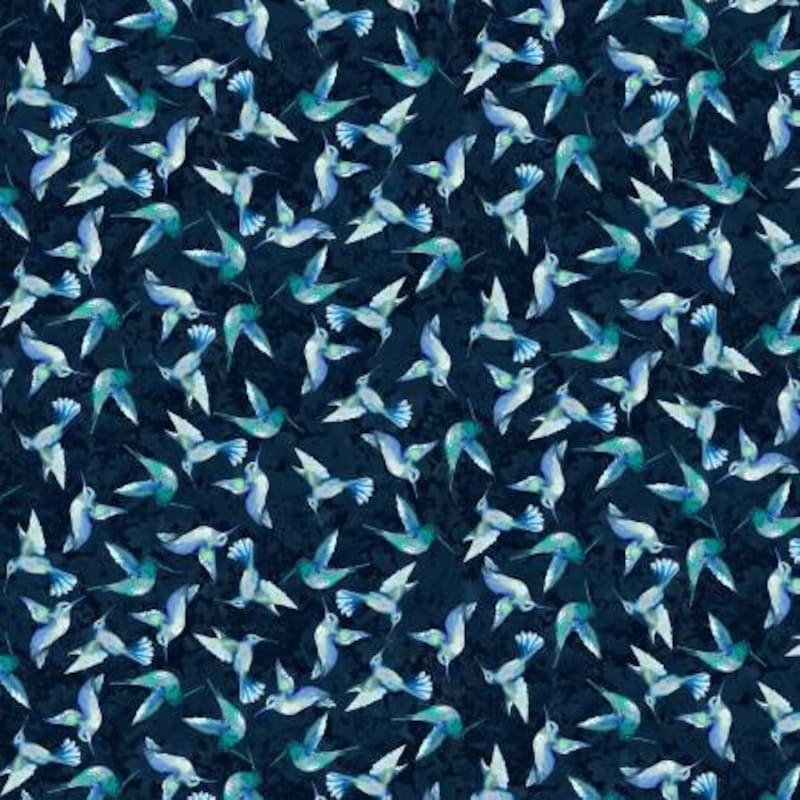 Hummingbird Fabric - Etsy
