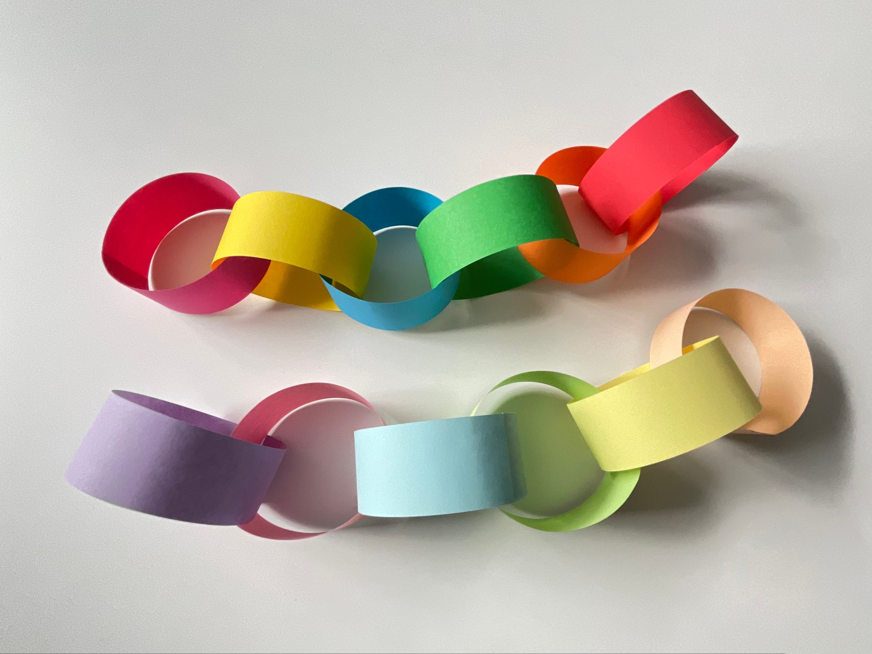 Paper Chain DIY Decorations Party and Seasonal Paper Chain - Etsy UK