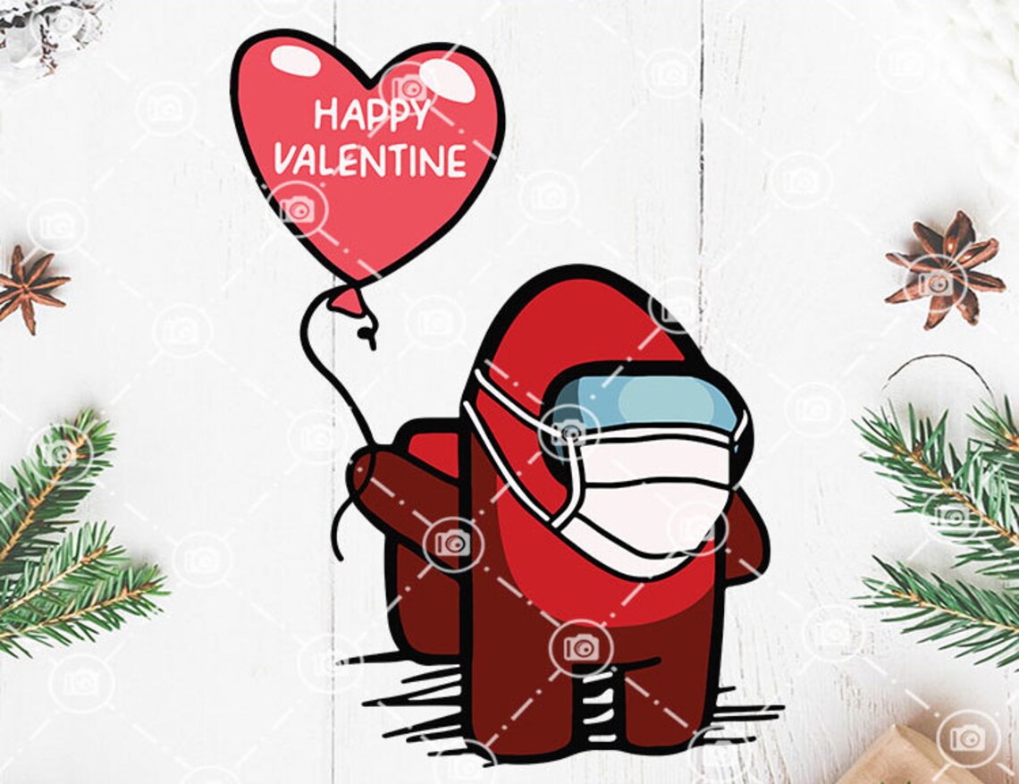 Among us valentine's day svg - forallisse