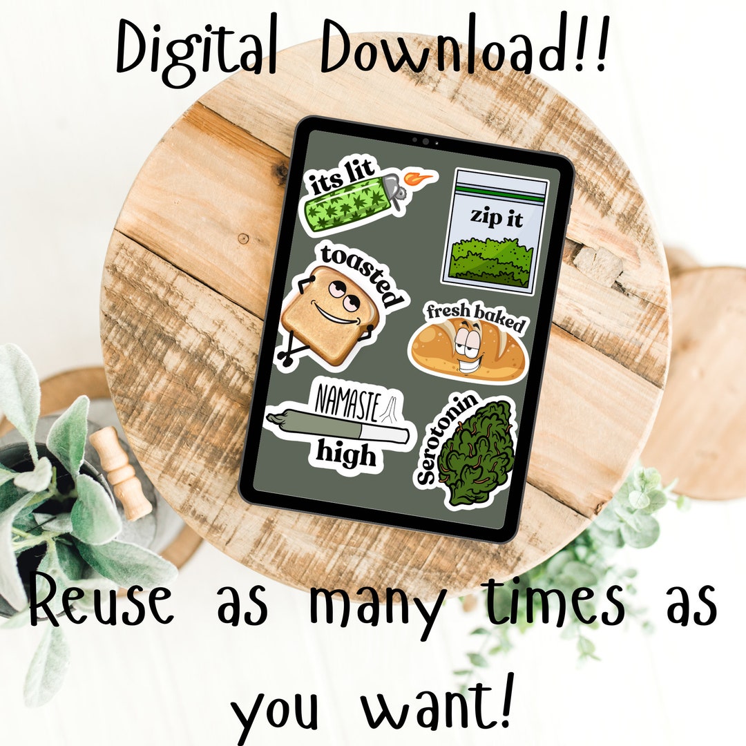 420 Puns, Stickers, Bread, Funny Sayings, High Stickers - Etsy