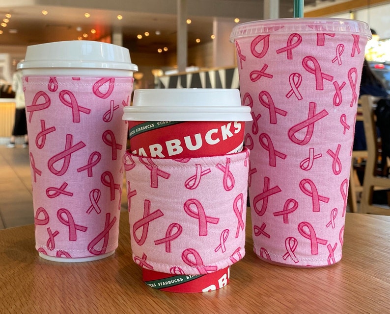 BREAST CANCER AWARENESS Coffee Cup Cozy - Etsy