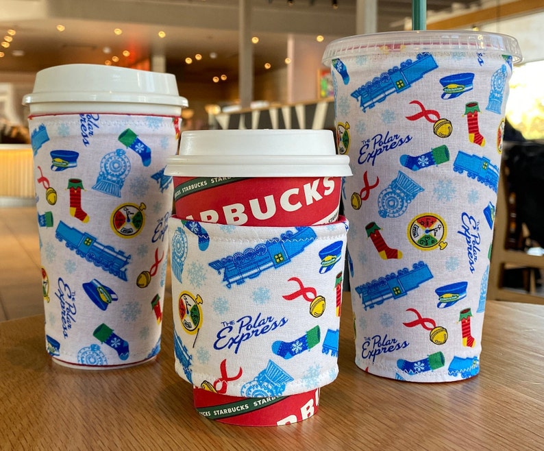 POLAR EXPRESS Coffee Cup Cozy - Etsy
