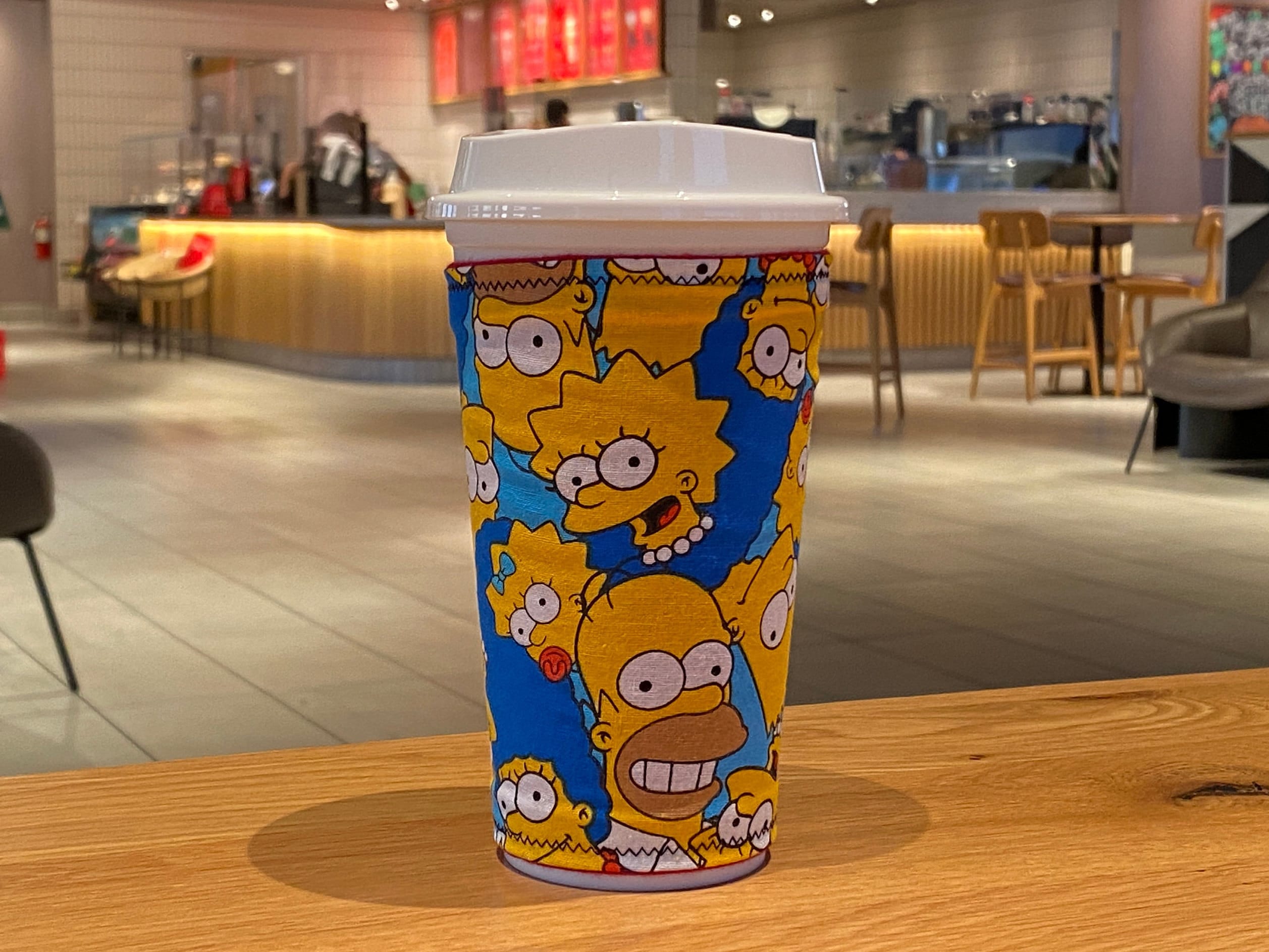 SIMPSONS Coffee Cup Cozy / Homer Bart Marge Lisa Simpson - Etsy