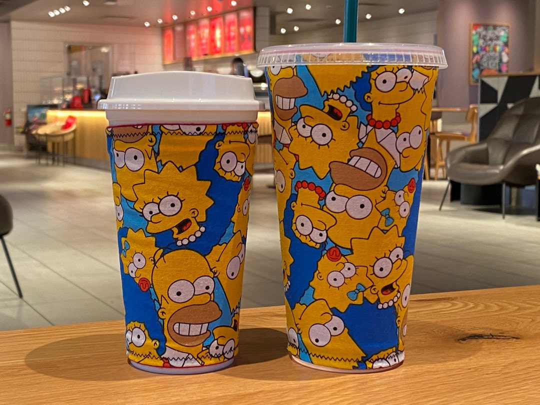 SIMPSONS Coffee Cup Cozy / Homer Bart Marge Lisa Simpson - Etsy
