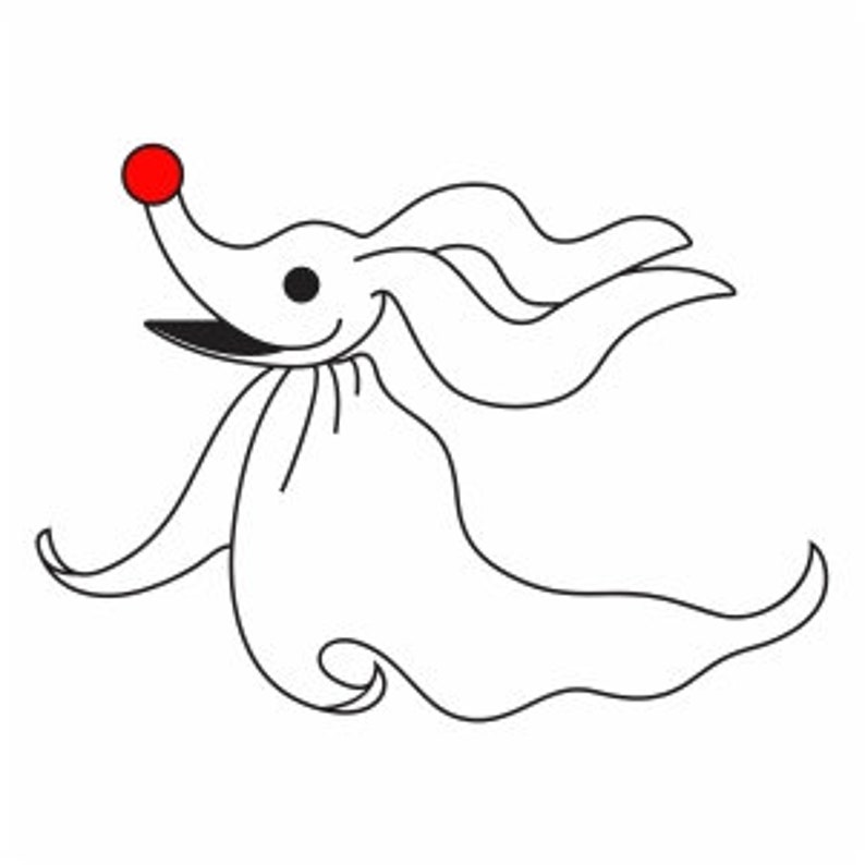 Nightmare-before-christmas zero dog svg | Etsy