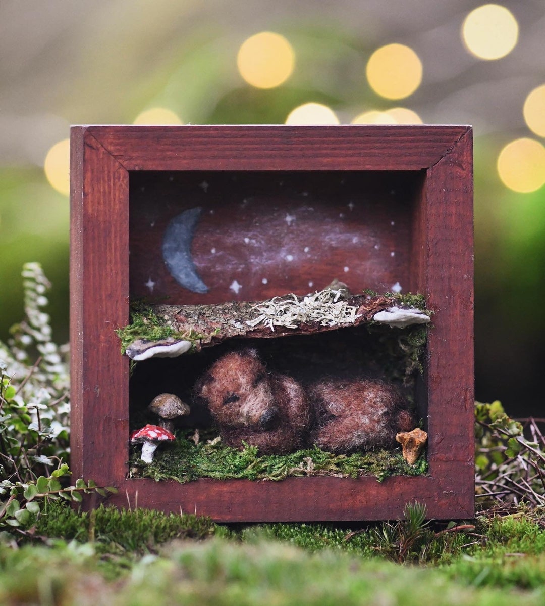 Sleeping Bear Shadow Box - Etsy
