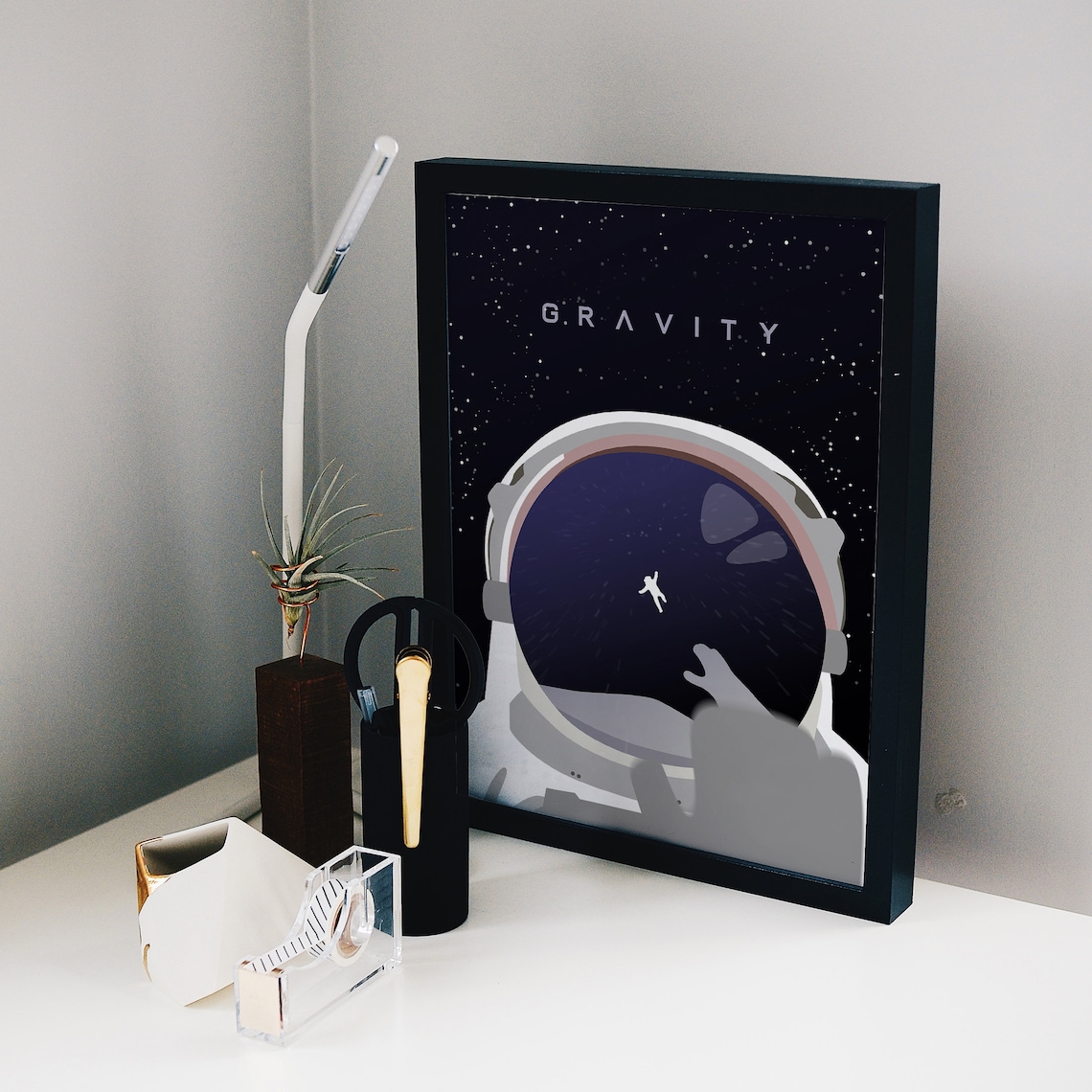 Digital Art Movie Poster: GRAVITY - Etsy