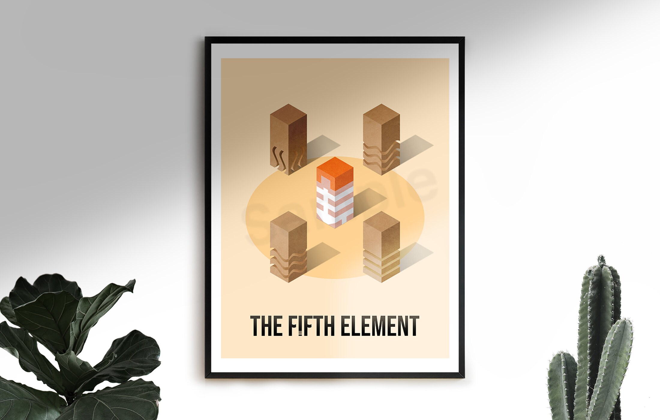 Digital Art Movie Poster: the Fifth Element 3d Polygon Art - Etsy