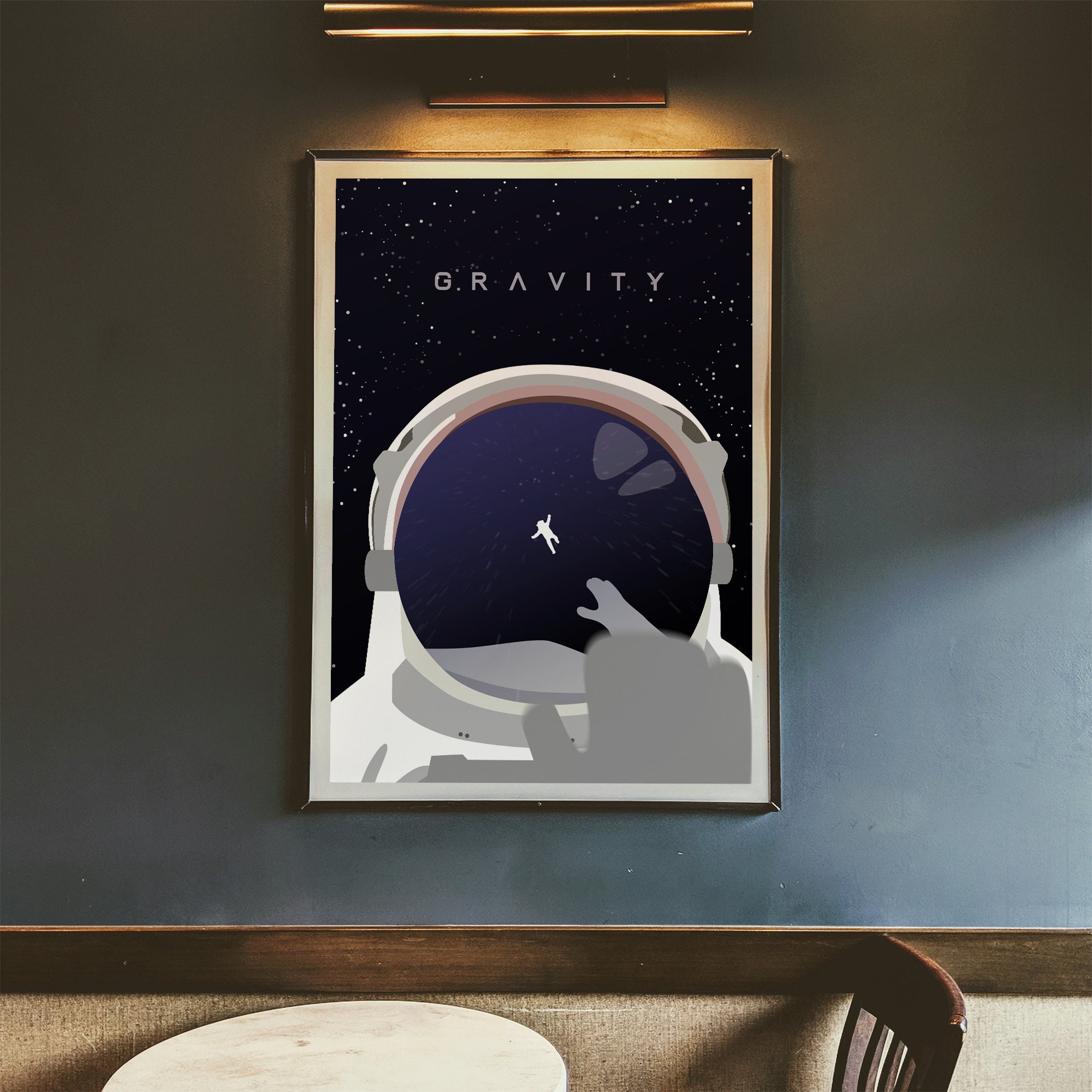 Digital Art Movie Poster: GRAVITY - Etsy