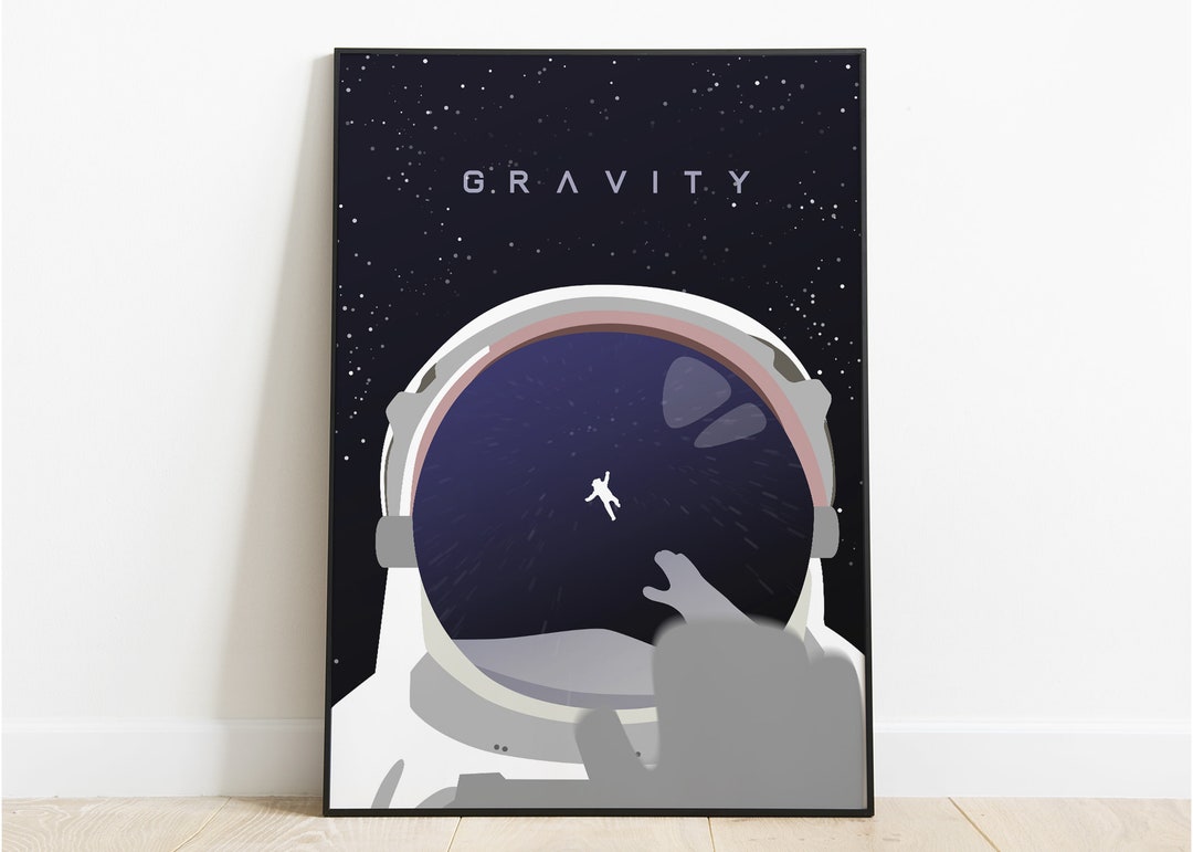 Digital Art Movie Poster: GRAVITY - Etsy