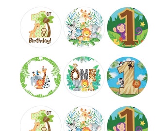 Jungle Cupcake Toppers | Etsy