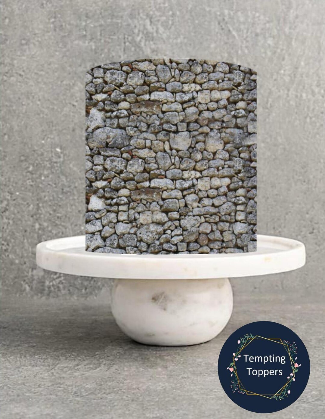 Edible Stone Cake Wrap, Brick Wall Cake Topper, Wall Cake Wrap, Edible ...