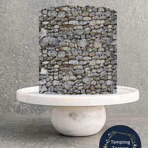 Edible Stone Cake Wrap, Brick Wall Cake Topper, Wall Cake Wrap, Edible ...