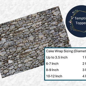 Edible Stone Cake Wrap, Brick Wall Cake Topper, Wall Cake Wrap, Edible ...
