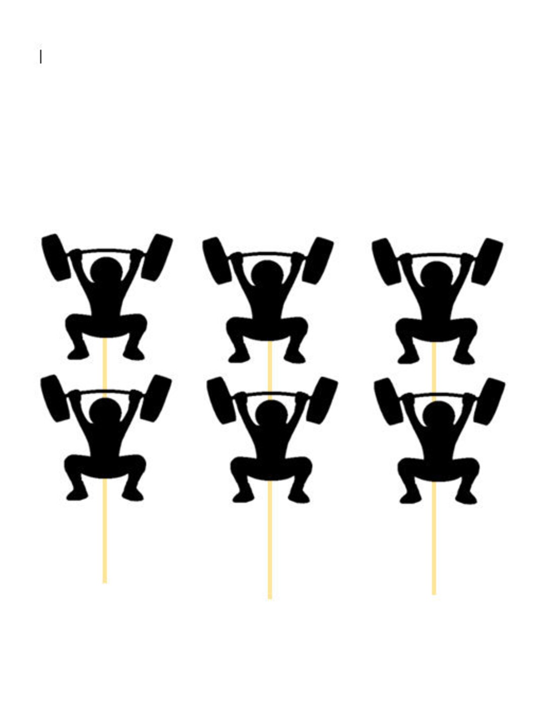 Gym Cupcake Toppers / Weightlifting Toppers / Weights Toppers / Fitness ...