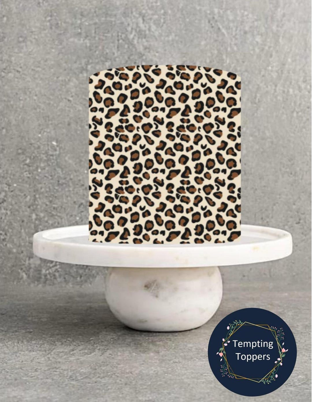 Edible Leopard Cake Wrap, Leopard Print Cake Wrap, Icing Cake Wrap ...