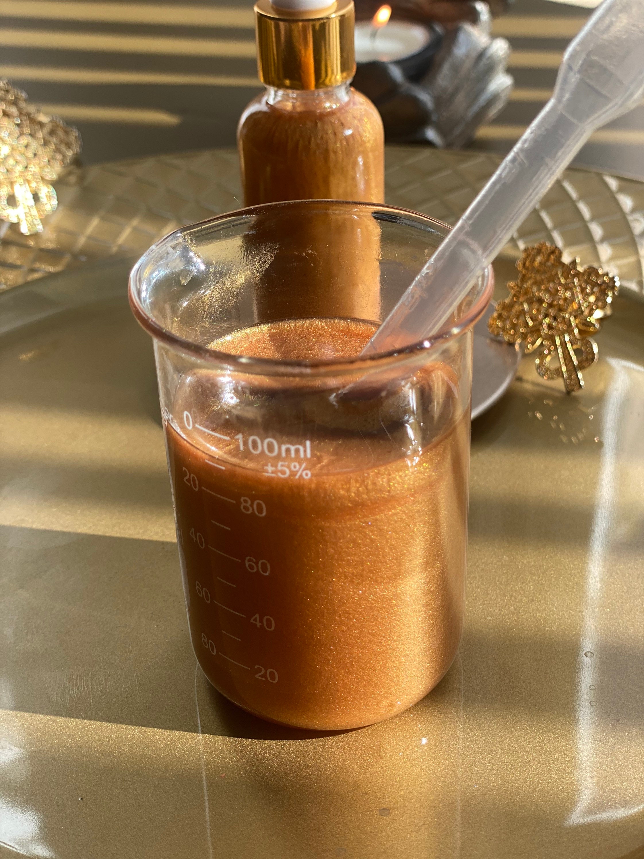 Gold Shimmer Body Oil, Liquid Gold Body Highlighter. Tanning Oil - Etsy