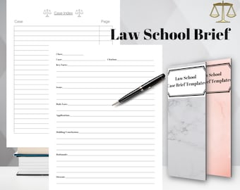 Law School Case Index| Law School Template | Law School Class Prep ...