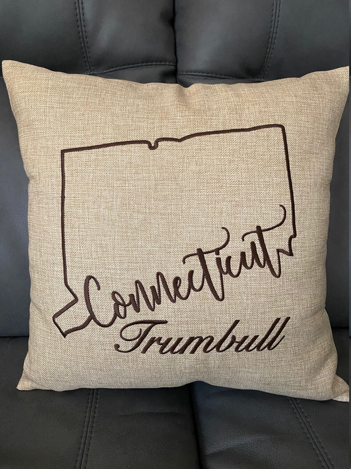 Embroidered Personalized city and State Pillow-all 50 States Available ...