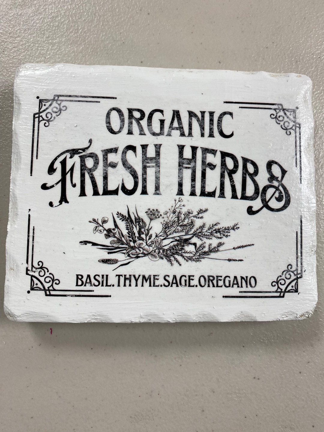 Small Fresh Herbs Distressed Sign. Recycled Wood Farmhouse Sign. 4” S 5 ...