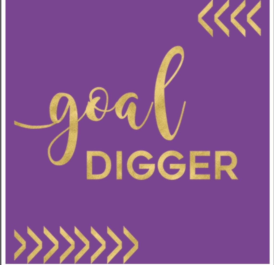 Goal Digger Inspirational T-shirt Set Your Goals and Achieve - Etsy