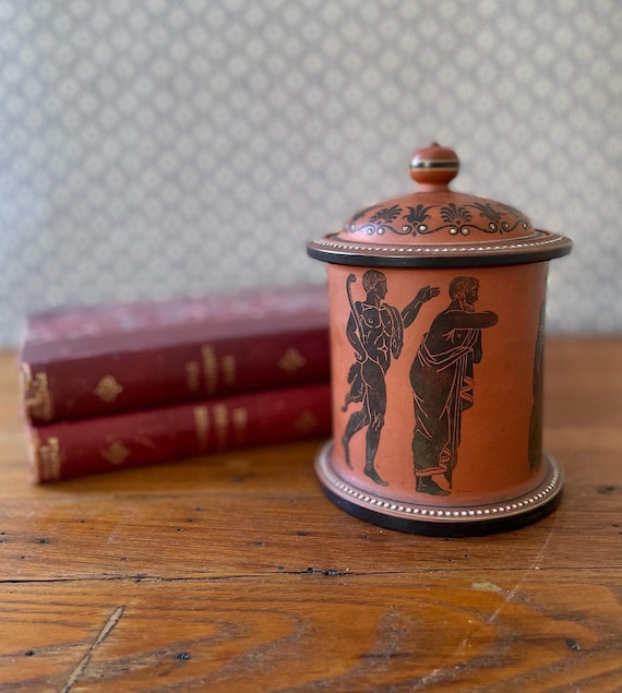 Rare 1860s Prattware Terracotta Greek Tobacco Jar | Etsy