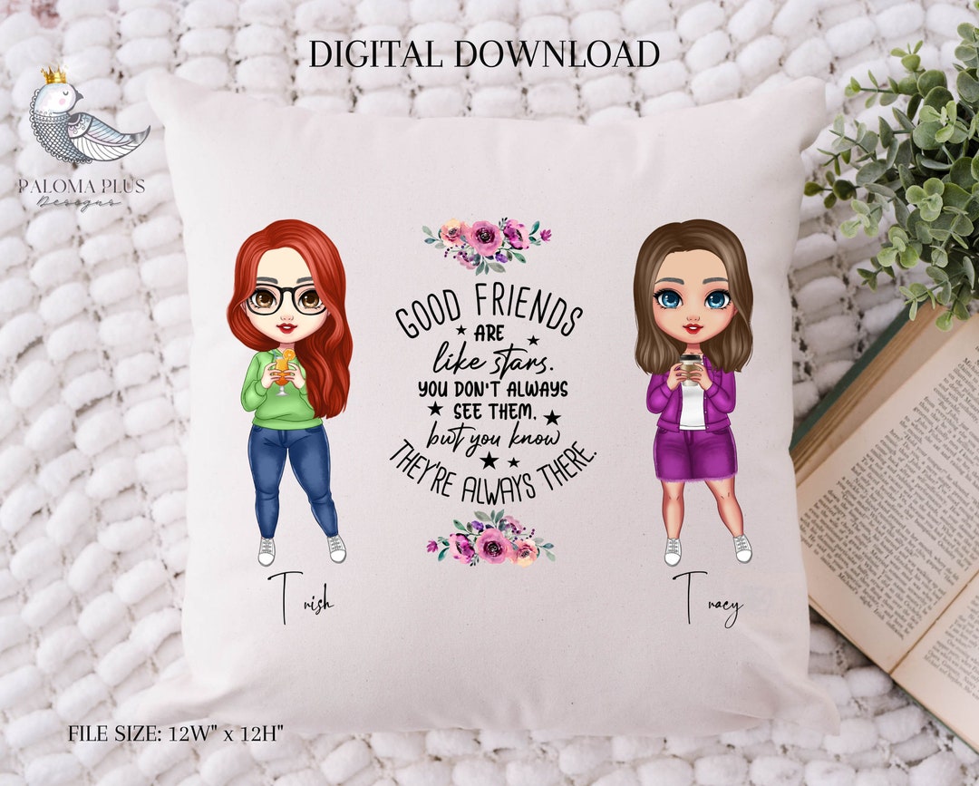 Custom Print Art for Best Friend Custom Friends Prints Personalized ...
