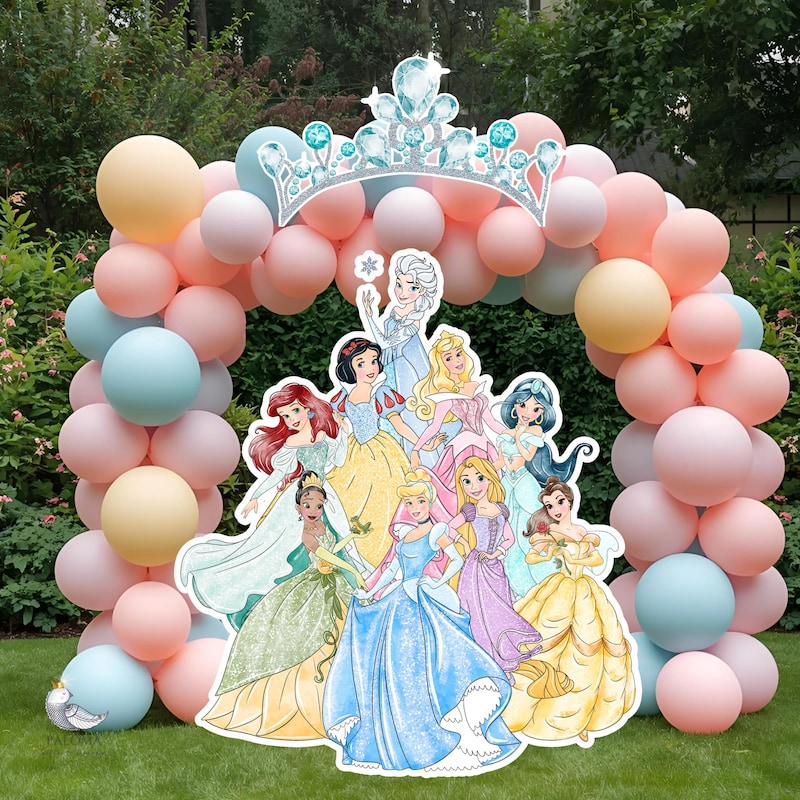 Princess Character Banner - Etsy