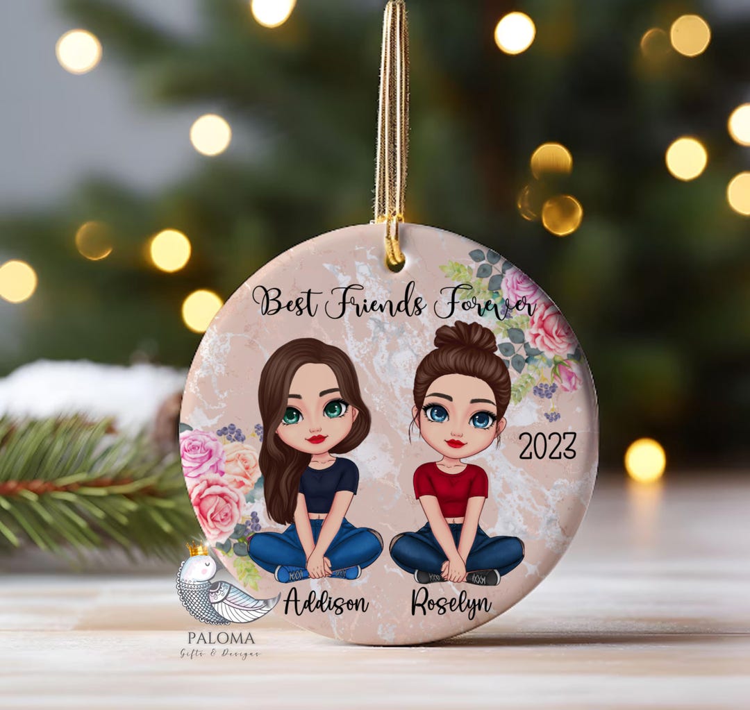 Cute Best Friend Ornament Gift Best Friend Ornament Best Friends ...