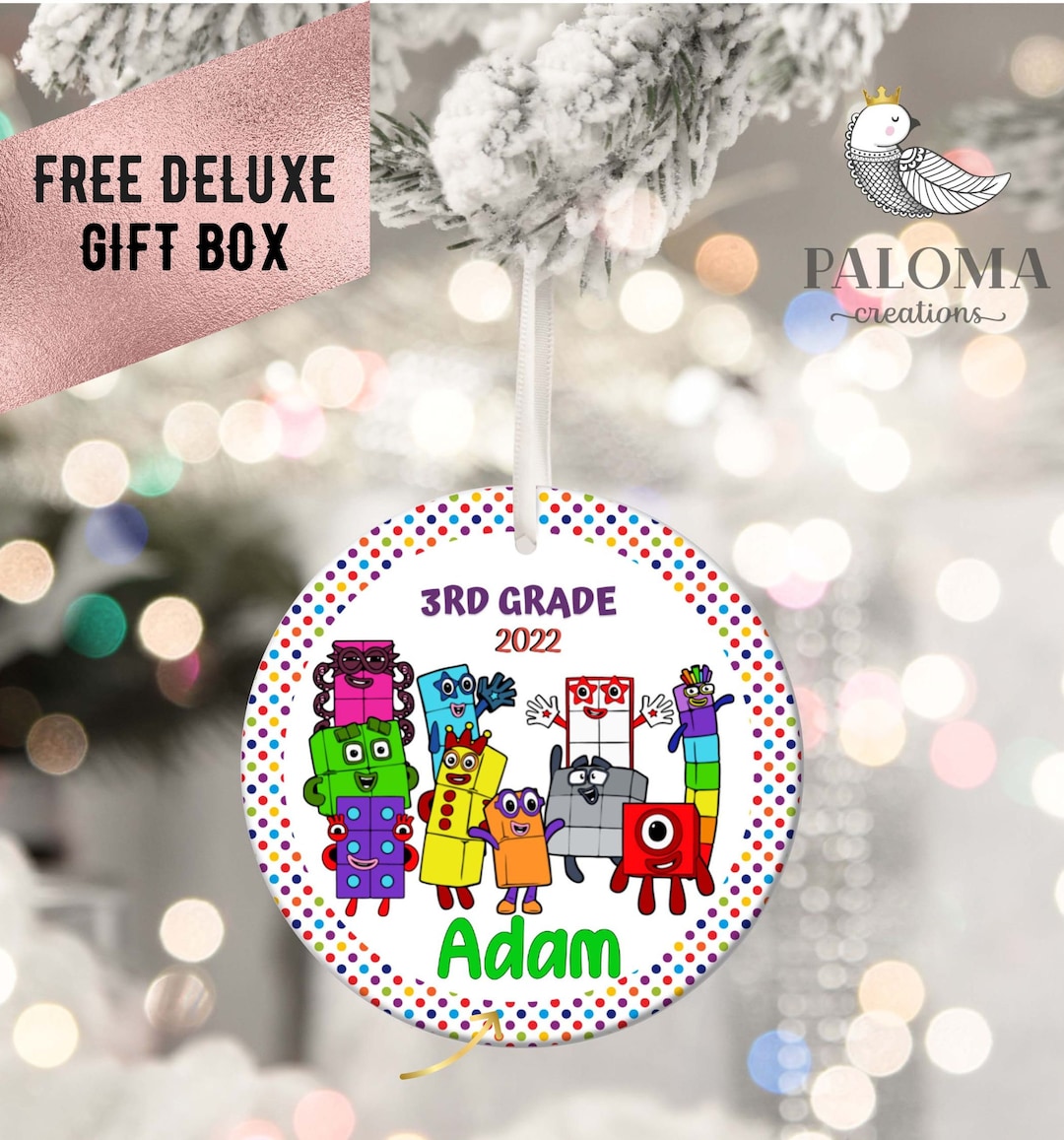 Numberblocks Ornamentschild Christmas Gift Kids Ornaments - Etsy