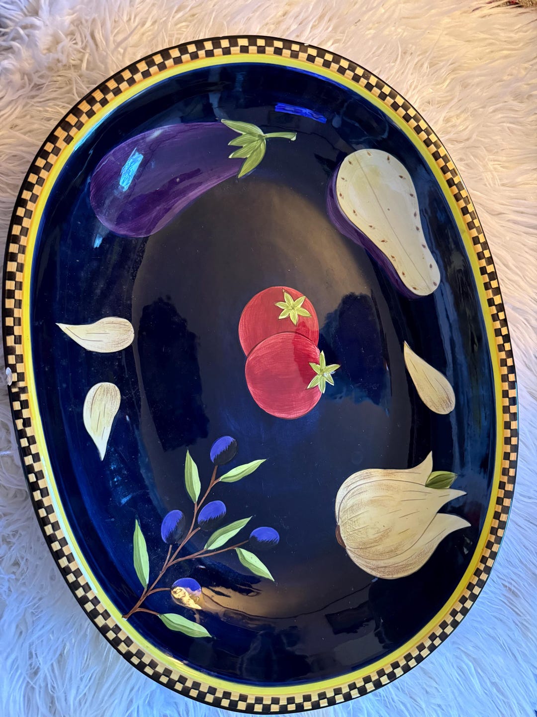 Laurie GATES WARE Large 20" Oval Ceramic Serving Platter - Etsy