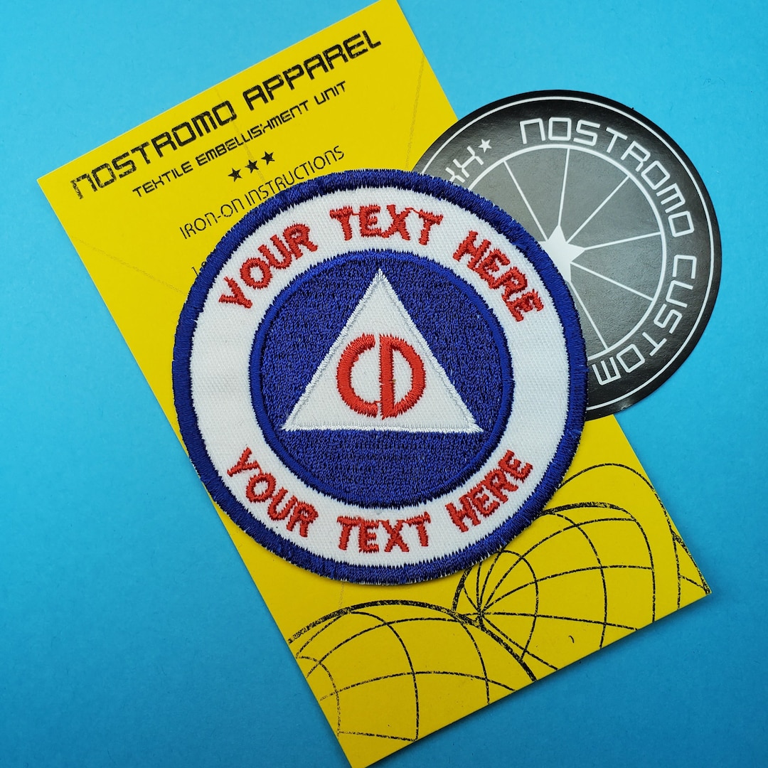 CUSTOMIZABLE US Civil Defense 3" Embroidered Patch Choose Your Own Top ...