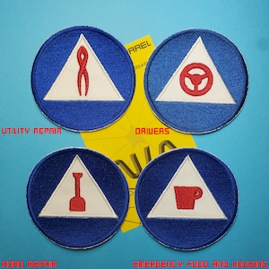 US Civil Defense Insignia Embroidered Patch 3" Iron on or Hook and Loop ...