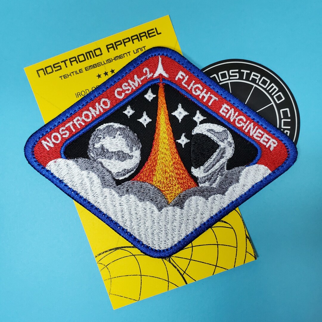 CUSTOM TEXT and COLORS Embroidered Space Mission Patch Iron on or ...