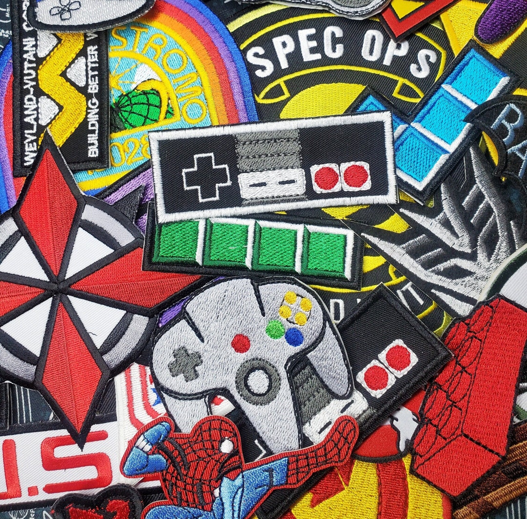 PATCHBOMB PACK Video Game Embroidered Patches Vintage and NOS Patches ...