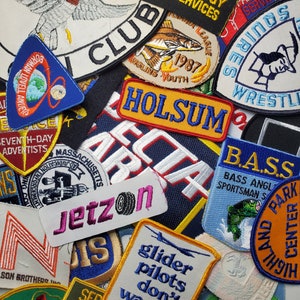 PATCHBOMB PACK Vintage and NOS Embroidered Sew on Iron on Patches for ...
