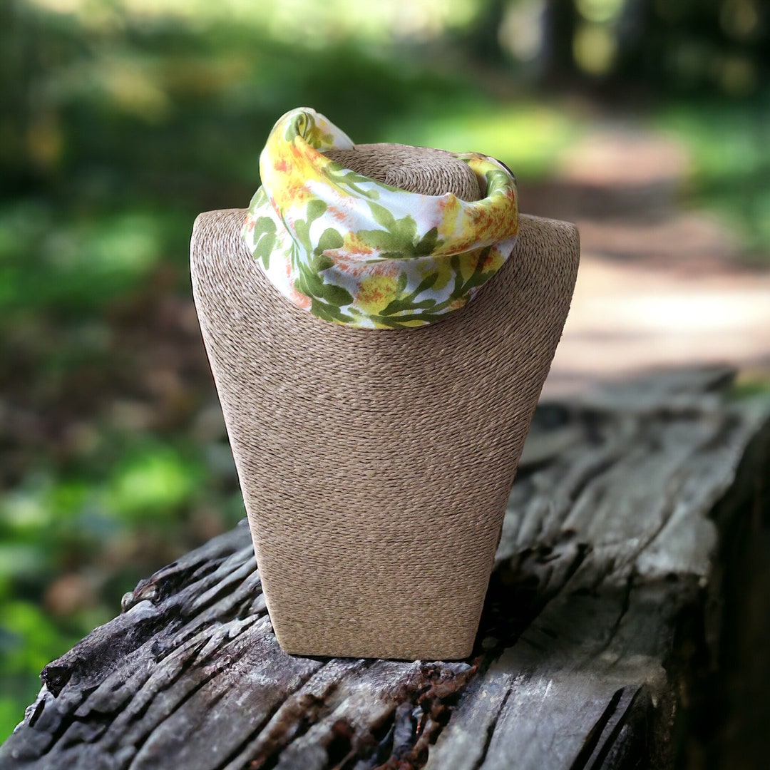 Silk Choker Necklace/scarf Necklace/boho Chic Necklace/neck Warmer/scar ...