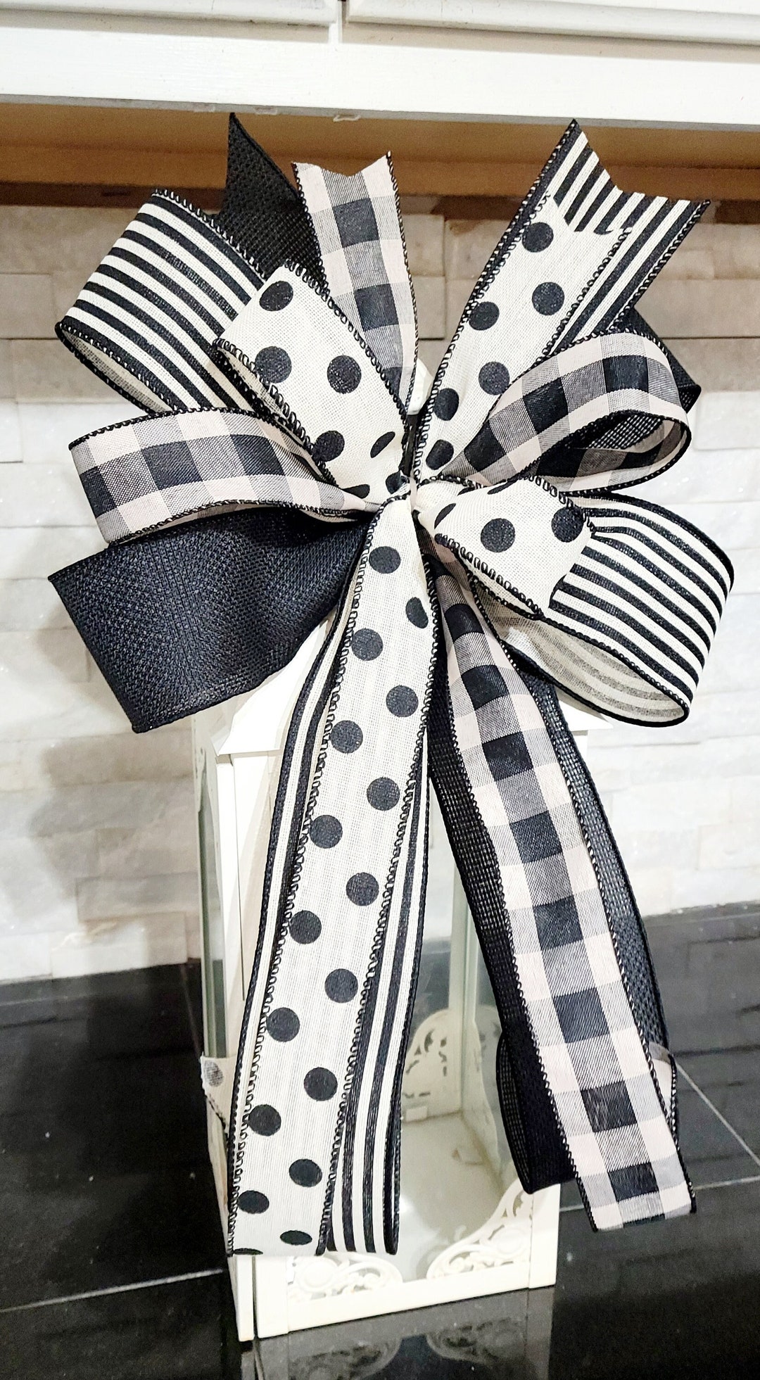 Farmhouse Decoration, Farmhouse Bow, Farmhouse Wreath, Bow for Wreath ...