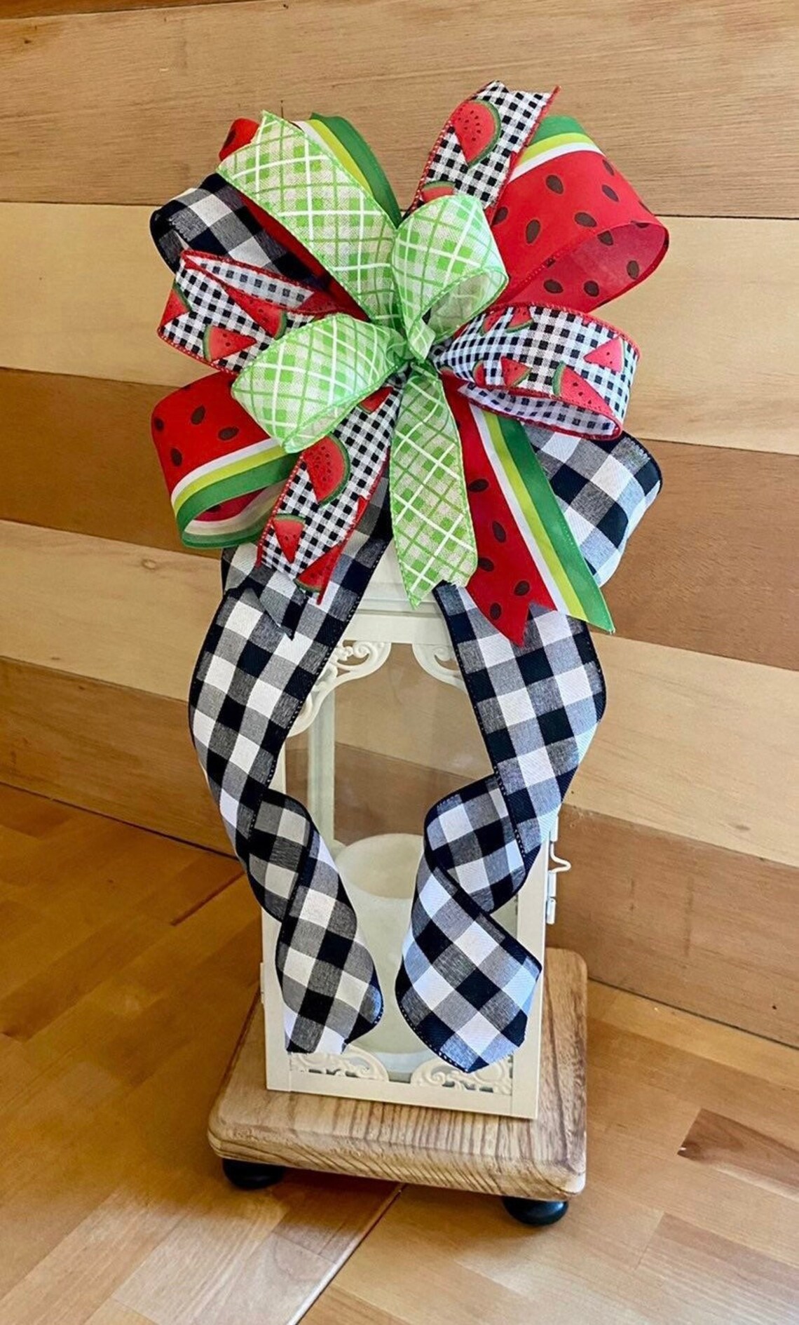 Watermelon Bow Bow for Lantern Bow for Wreath Summer Bow - Etsy