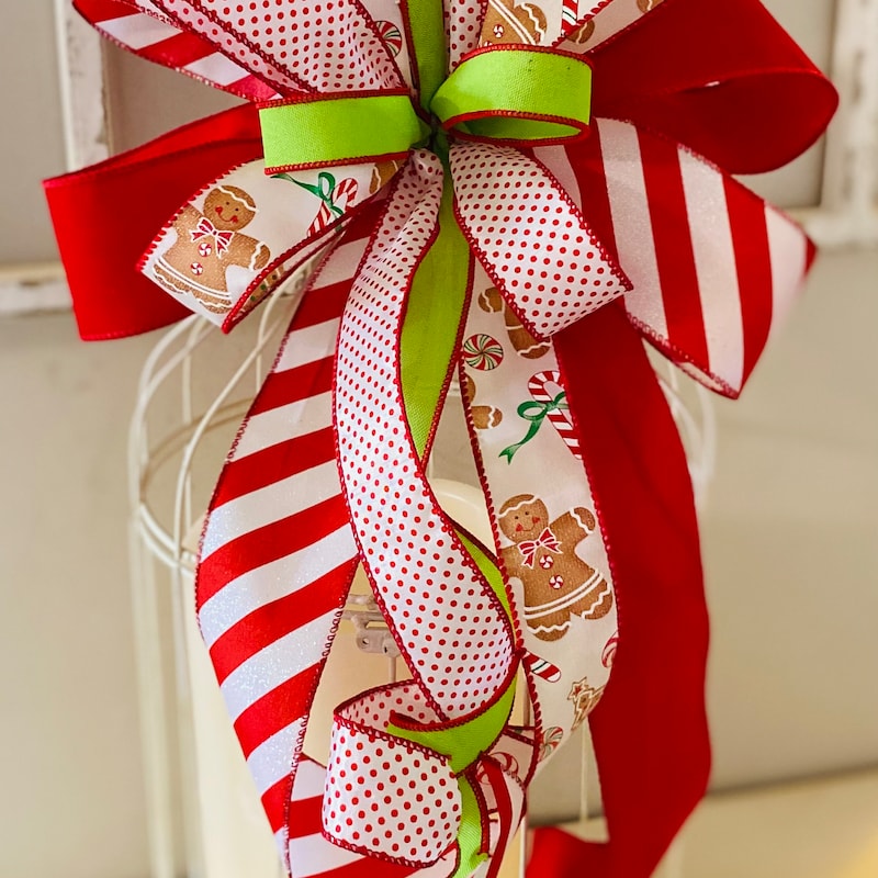 Candy Cane Tree Topper - Etsy