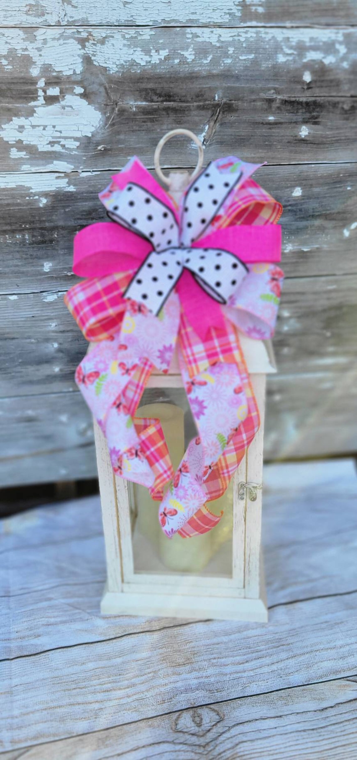 Spring Bow Butterfly Bow Pink Bow Bow for Lantern Bow for - Etsy
