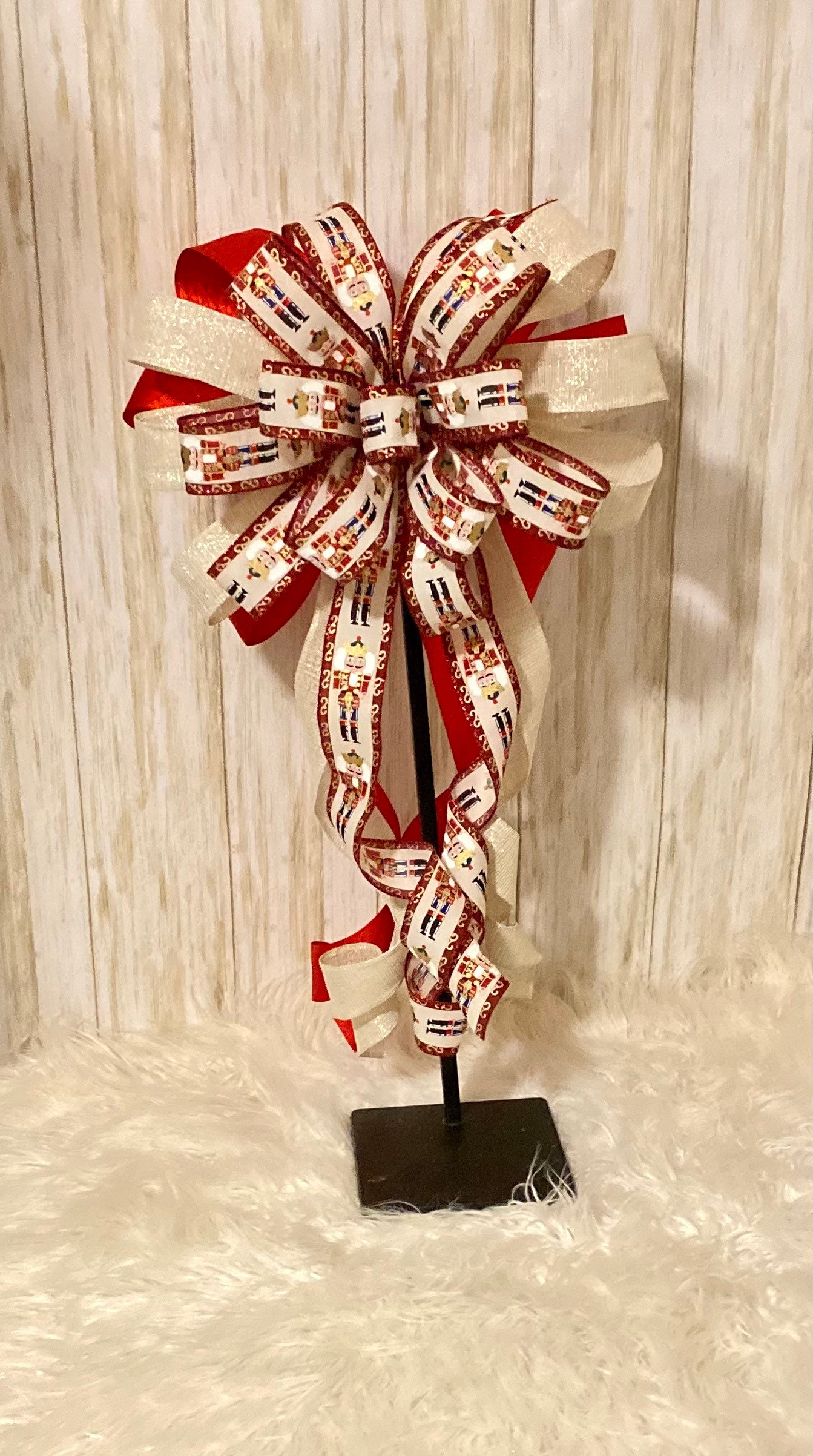 Nutcracker Bow Nutcracker Ornament Christmas Bow Christmas - Etsy