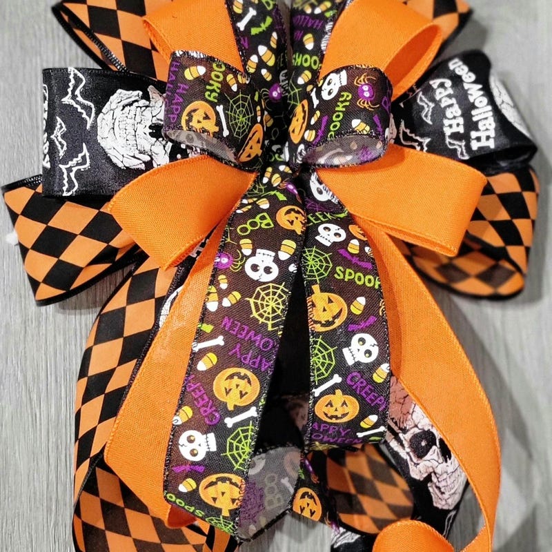 Halloween Bow - Etsy