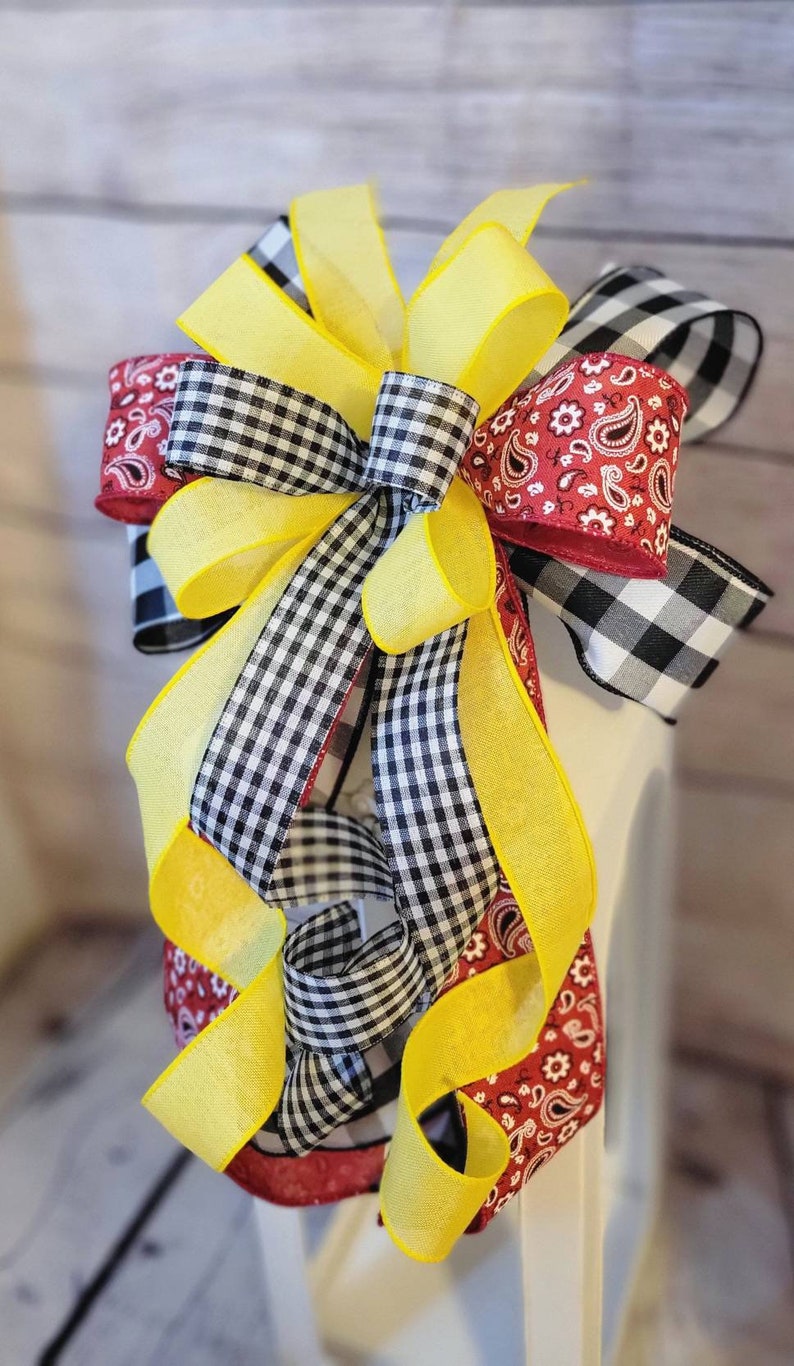 Country Decor, Rustic Decor, Farmhouse Decor, Country Bow, Country ...