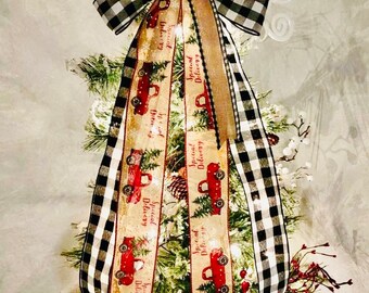 Red Truck Tree Topper - Etsy